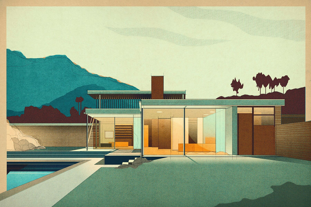 Richard Neutra, Kaufmann Desert House, 1946. No.3 – Prints by Studio ...