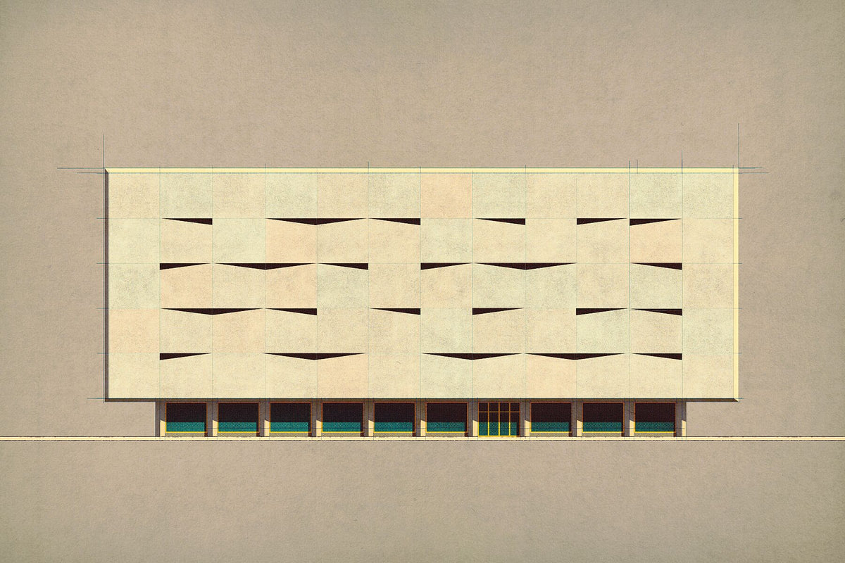 fictional facade No.31 – Prints by Studio Sander Patelski