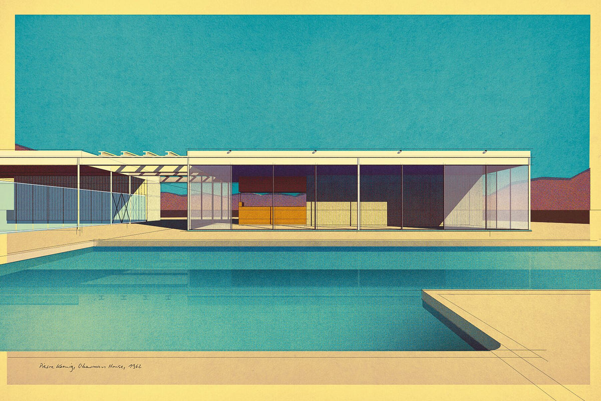 Pierre Koenig, Oberman House, 1962 – Prints by Studio Sander Patelski