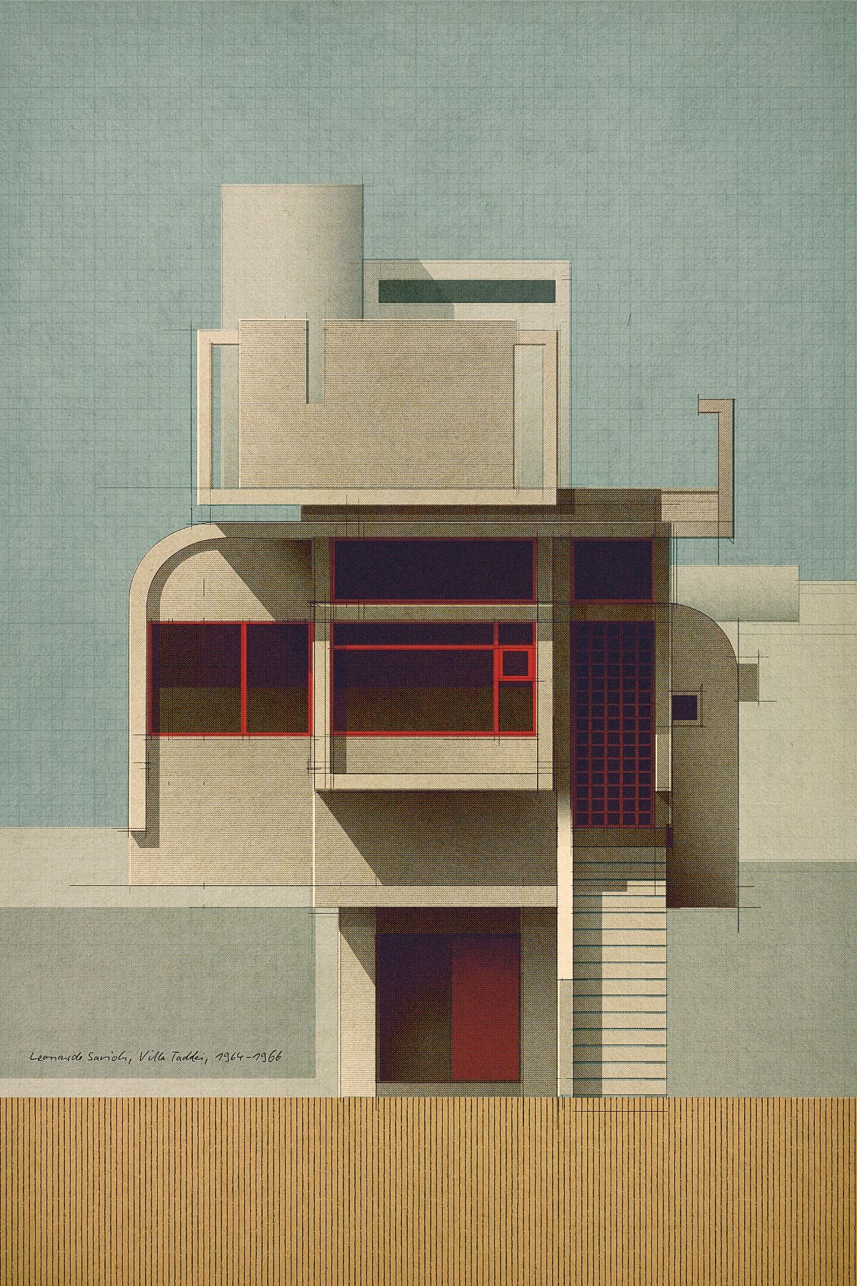 Leonardo Savioli, Villa Taddei, 1964-1965 – Prints by Studio Sander ...