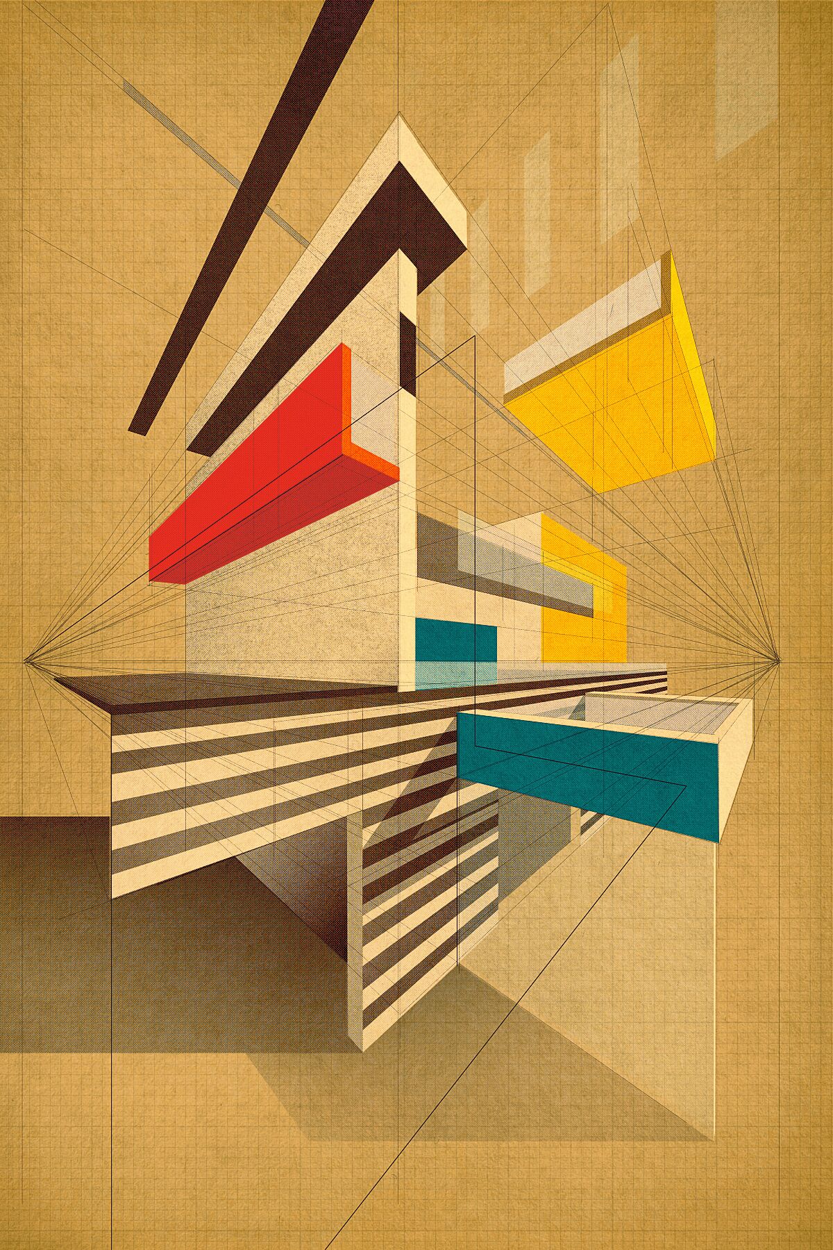 Geometric compositions – Prints by Studio Sander Patelski
