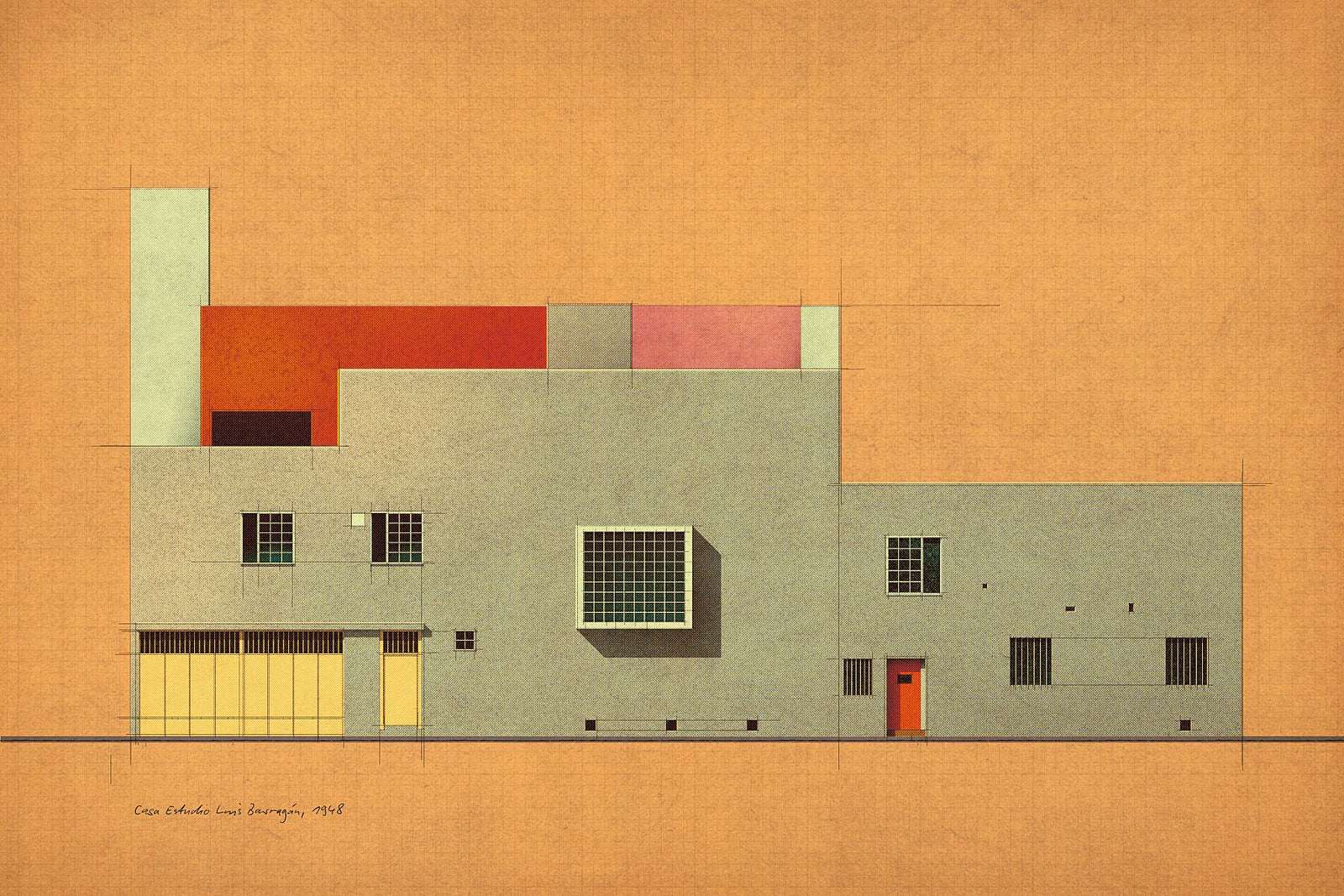 Casa Estudio Luis Barragán, 1948 – Prints by Studio Sander Patelski