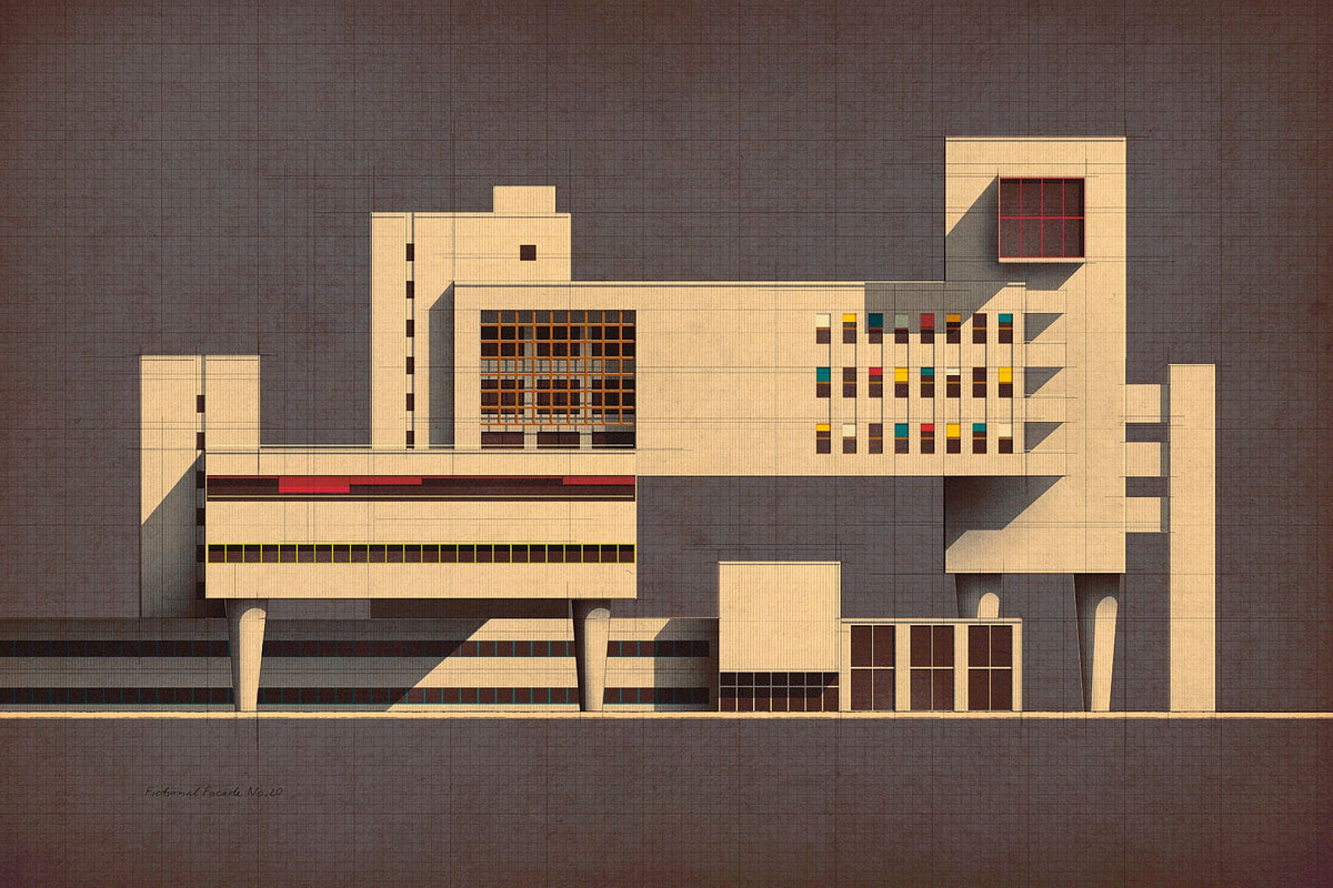 Fictional Facade No.20 – Prints by Studio Sander Patelski